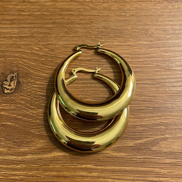 INTERMIX | Jewelry | Intermix Gold Hoop Earrings | Poshmark
